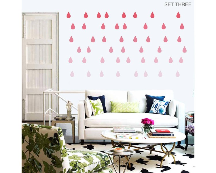 Raindrop Vinyl Wall Stickers