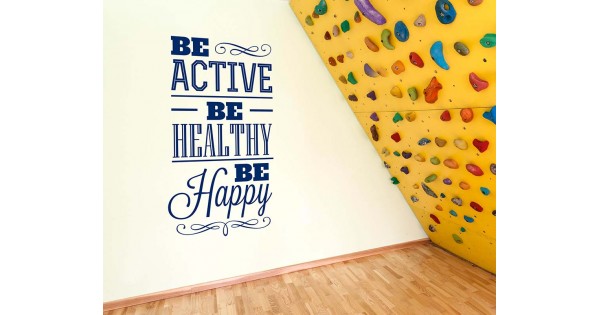 Be Active Quotes Wall Decal Motivational Vinyl Art Stickers
