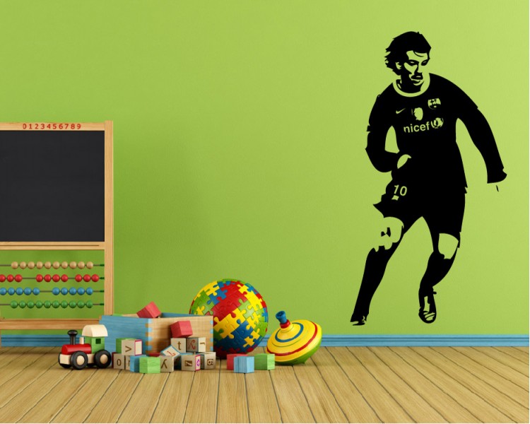 Famous Football Player Vinyl Decals Silhouette Modern Wall Art Sticker